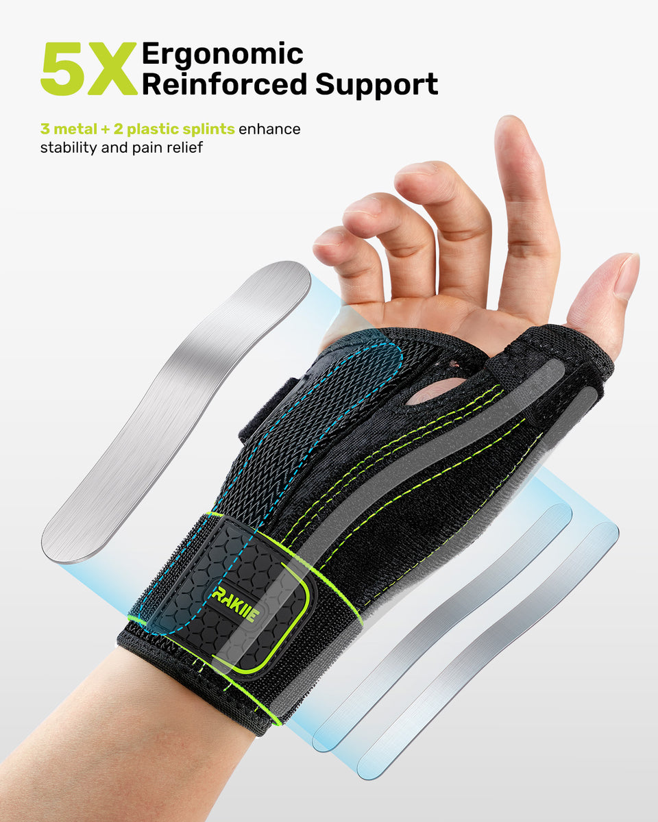 Thumb Spica Splint Right Hand, Lightweight Soft Wrist Brace for Carpal ...